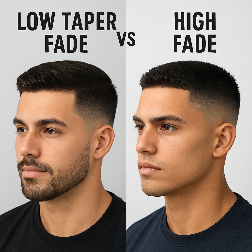 Low Taper Fade vs High Fade: Key Differences, Styles & Guide